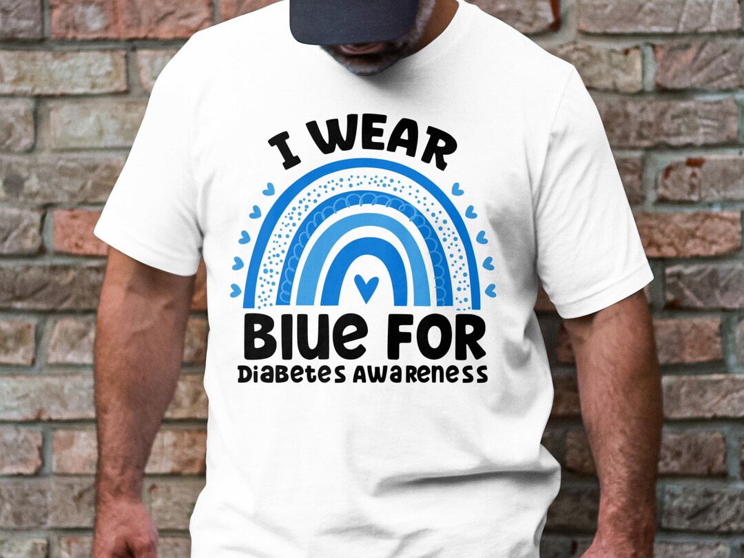 Diabetes Awareness Svg Png, I Wear Blue for Diabetes Svg, Blue Ribbon ...