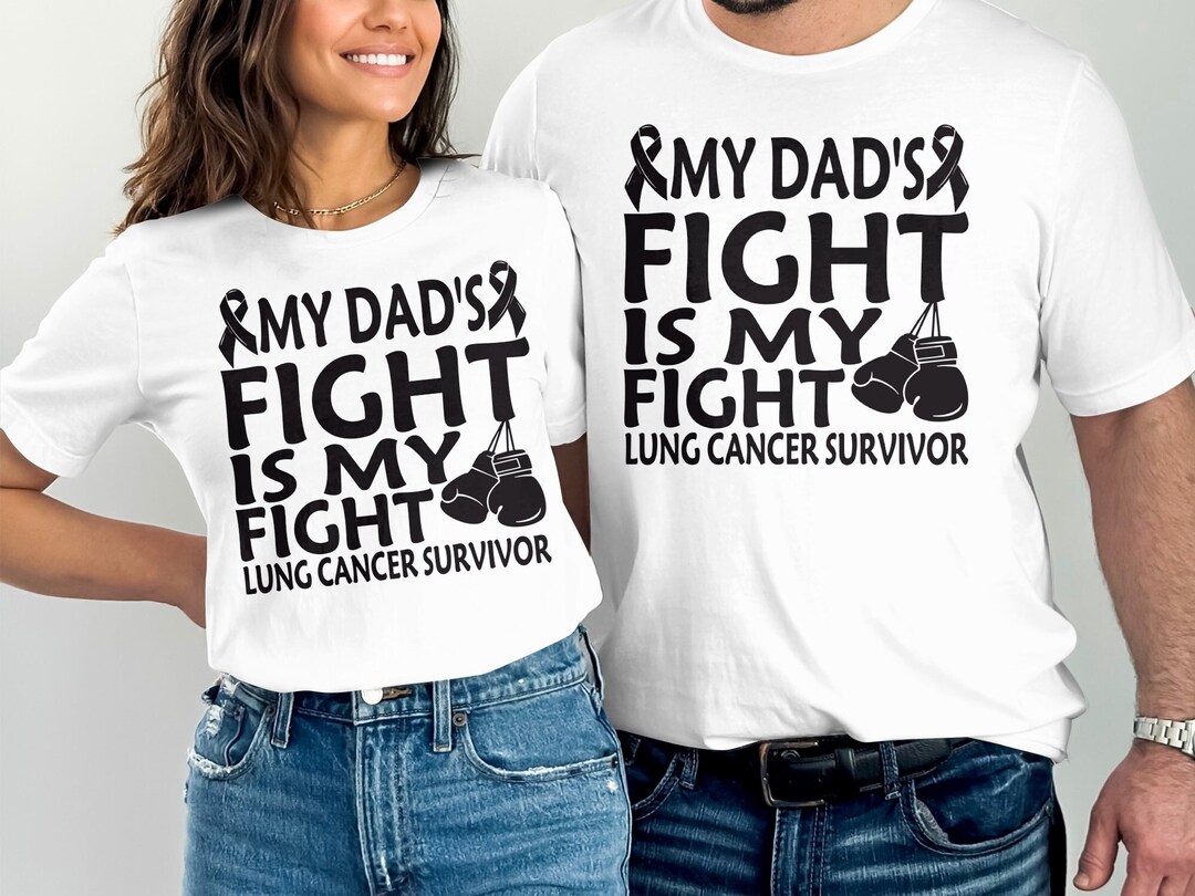 Lung Cancer Awareness Svg Png, My Dad's Lung Cancer Survivor Svg, White ...