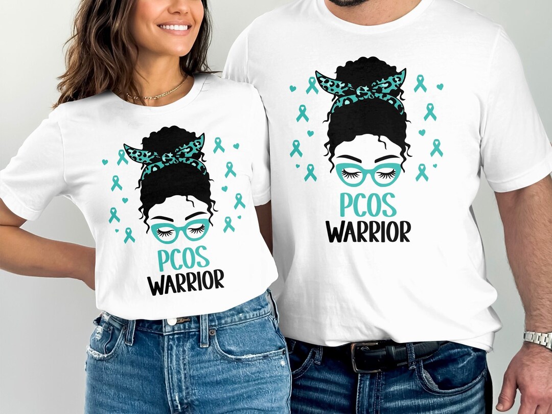 PCOS Awareness Svg Png, PCOS Warrior Svg, PCOS Warrior Messy Bun Png ...