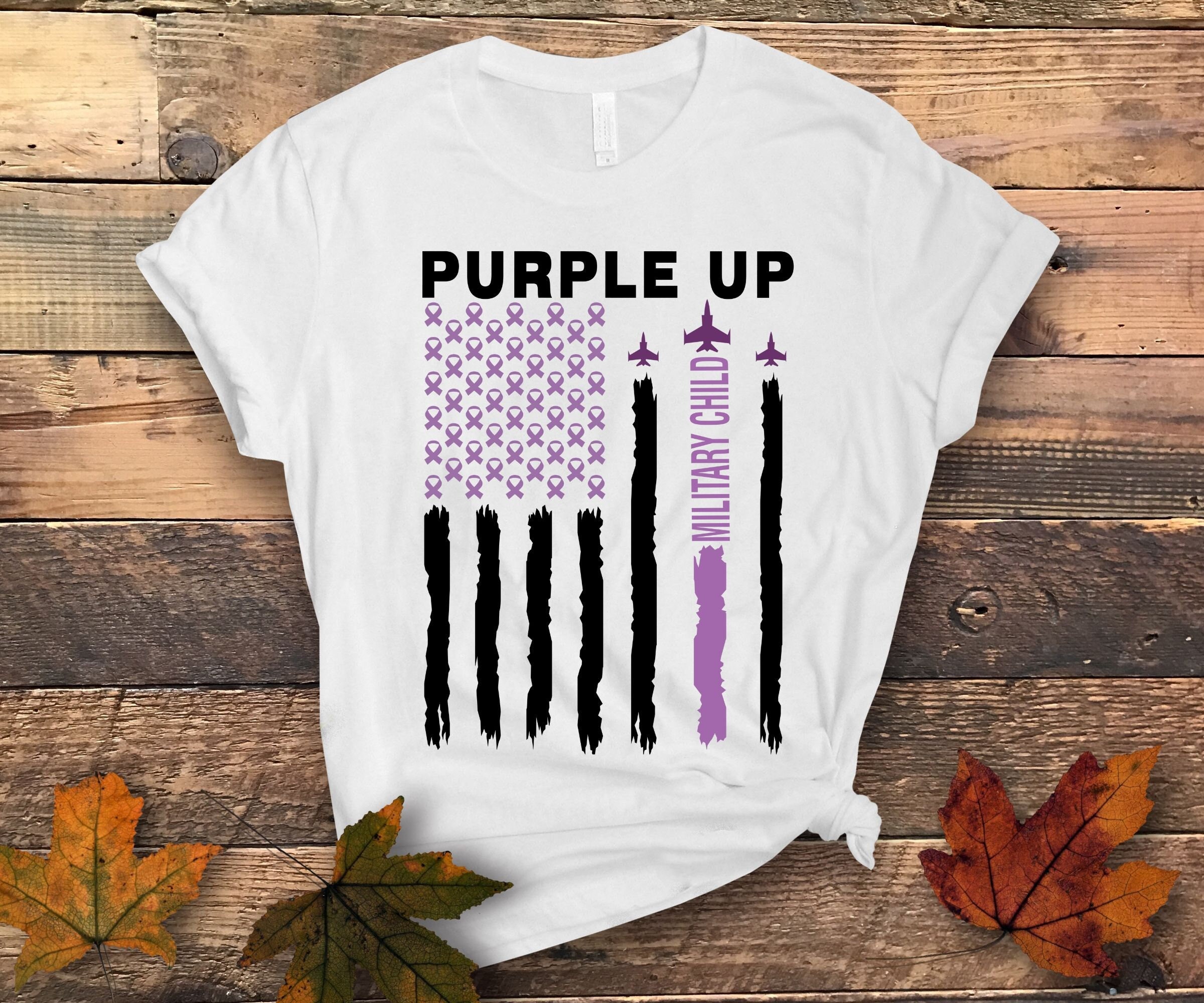 Purple up for Military Kids Svg Png, Month of the Military Child Svg ...