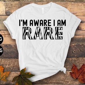 I'm Aware I Am Rare Svg, Rare Disease Awareness Svg Png, Zebra Ribbon ...