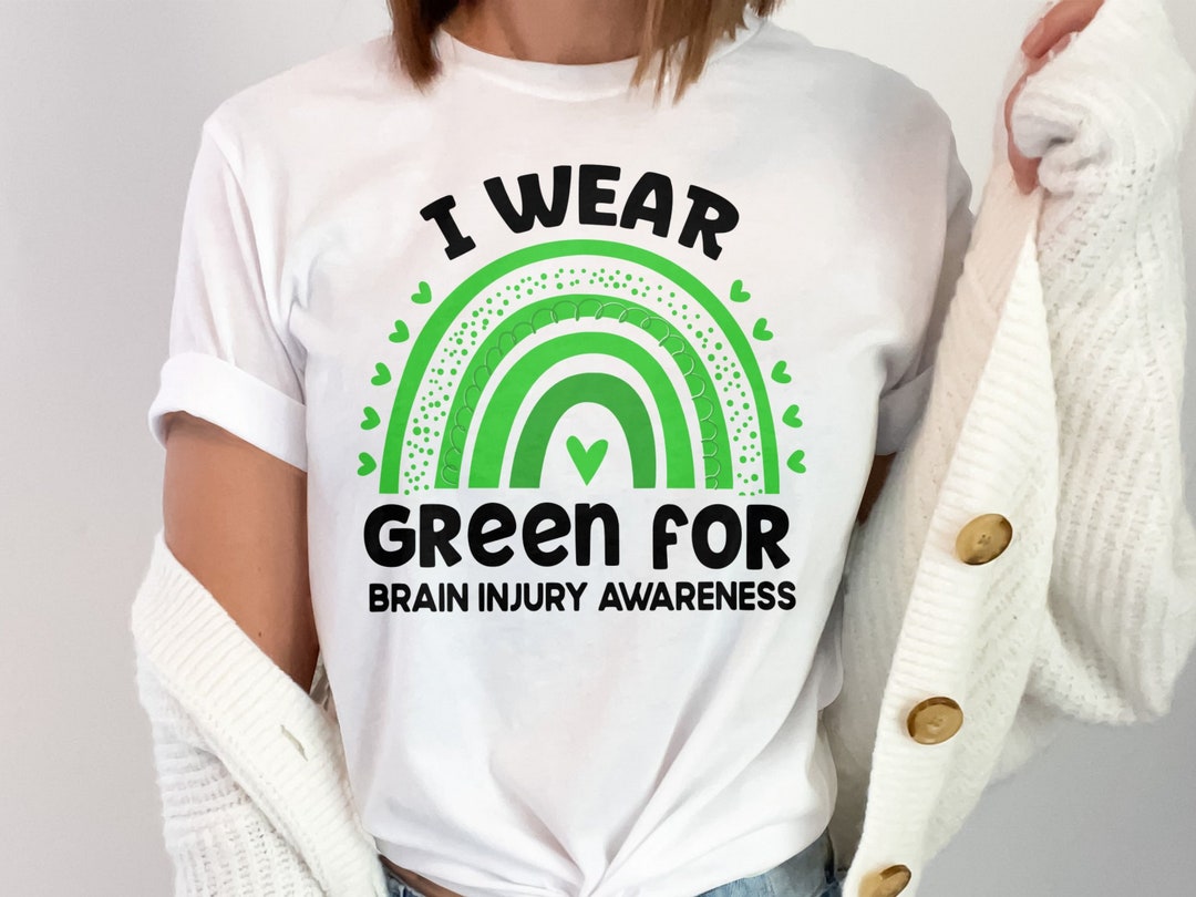 Brain Injury Awareness Svg Png, I Wear Green for Svg, Green Ribbon Svg ...