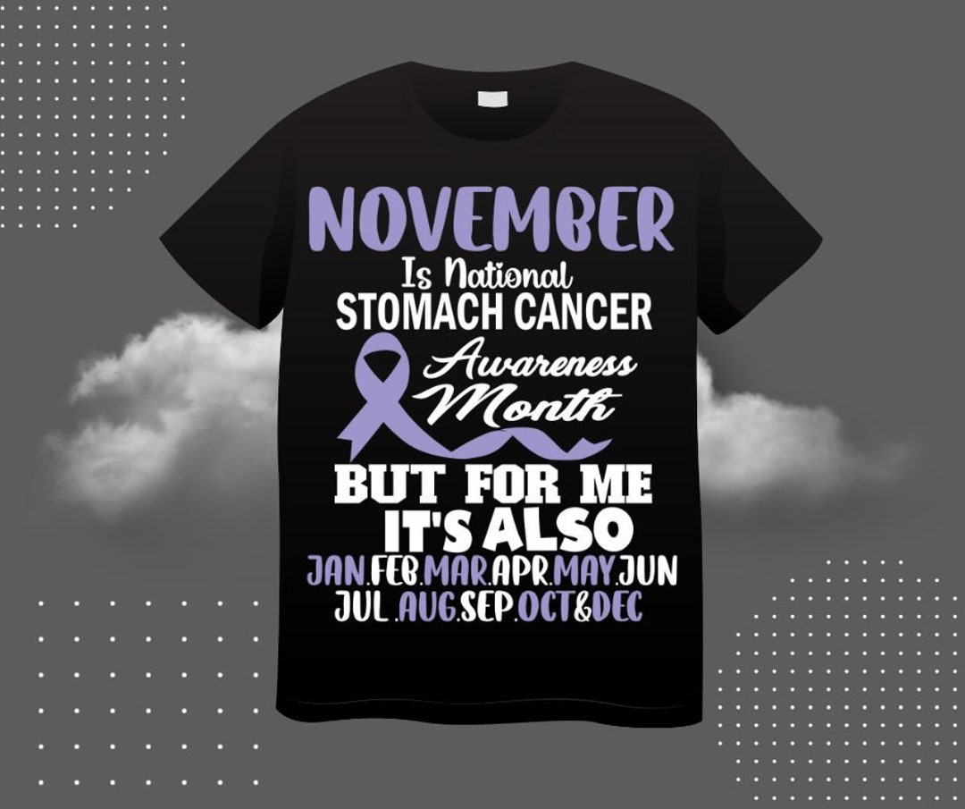 Stomach Cancer Awareness Svg Png, November is National Stomach Cancer ...