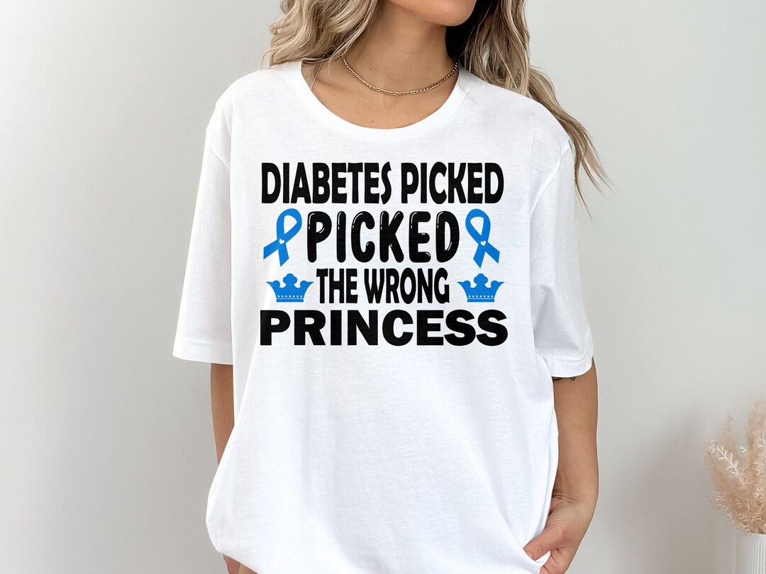 Diabetes Awareness Svg Png, Diabetes Picked the Wrong Princess Svg ...