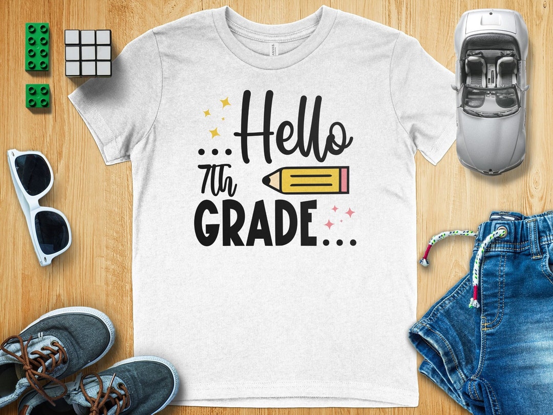 Hello 7th Grade SVG, PNG, Back to School Svg, 1st Day of School Svg ...
