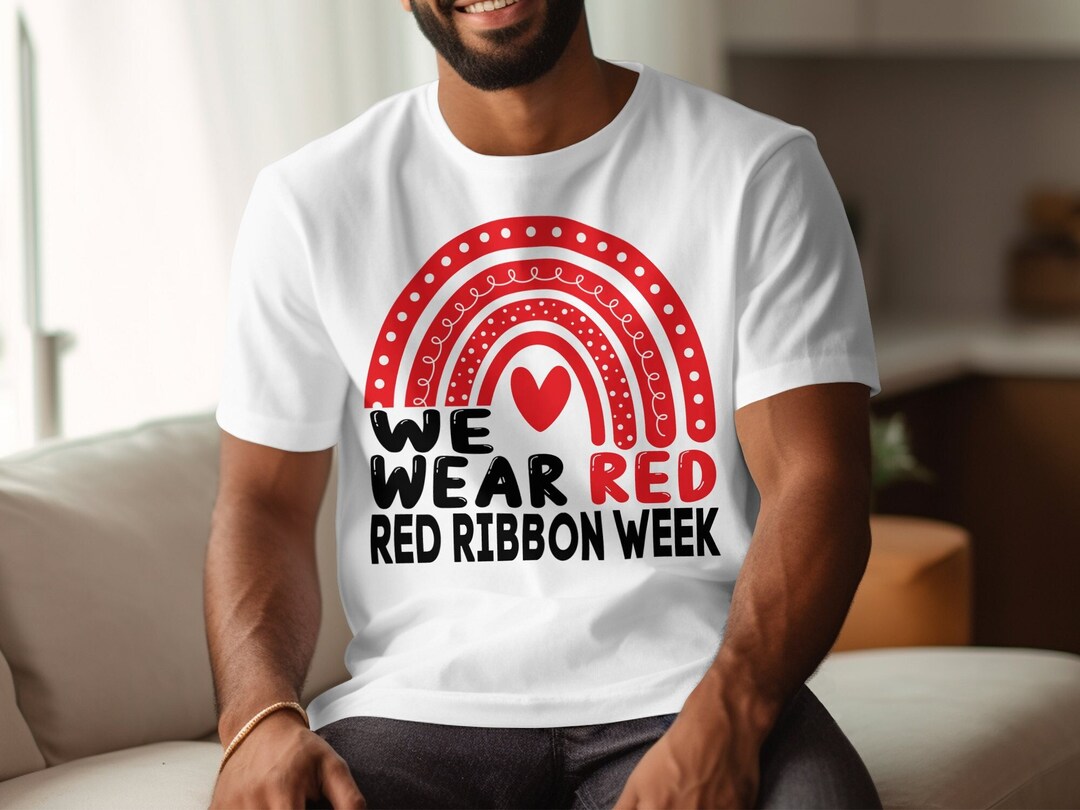 Red Ribbon Week Svg Png We Wear Red Svg Drug Free Svg Red - Etsy