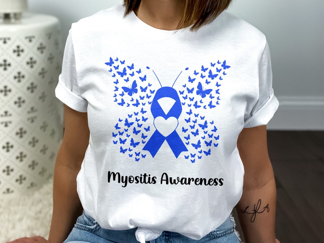 Butterfly Ribbon Myositis Awareness Svg Png, Myositis Awareness Svg Png ...