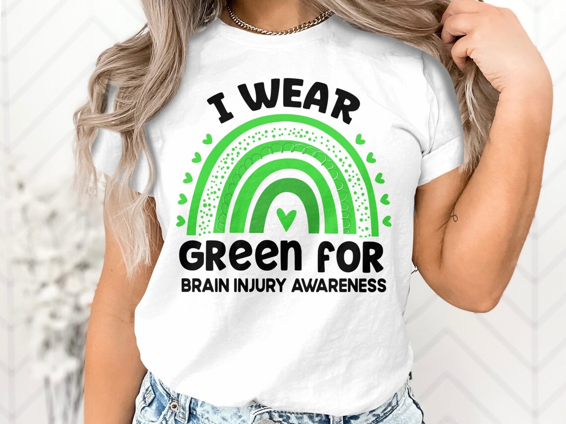 Brain Injury Awareness Svg Png, I Wear Green for Svg, Green Ribbon Svg ...