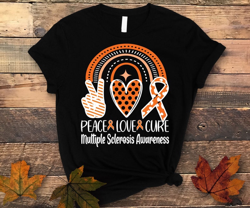 Multiple Sclerosis Awareness PNG SVG Peace Love Curepng - Etsy