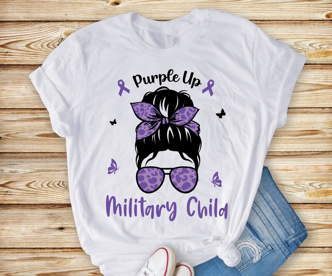 Purple up Military Child Svg Png, Month of the Military Child Svg ...