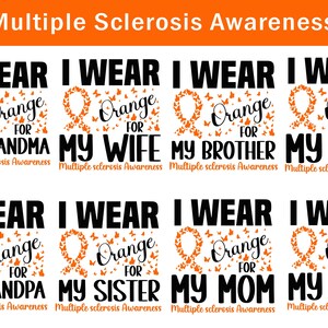 Multiple Sclerosis Awareness Svg Png Bundle, Multiple Sclerosis Warrior ...