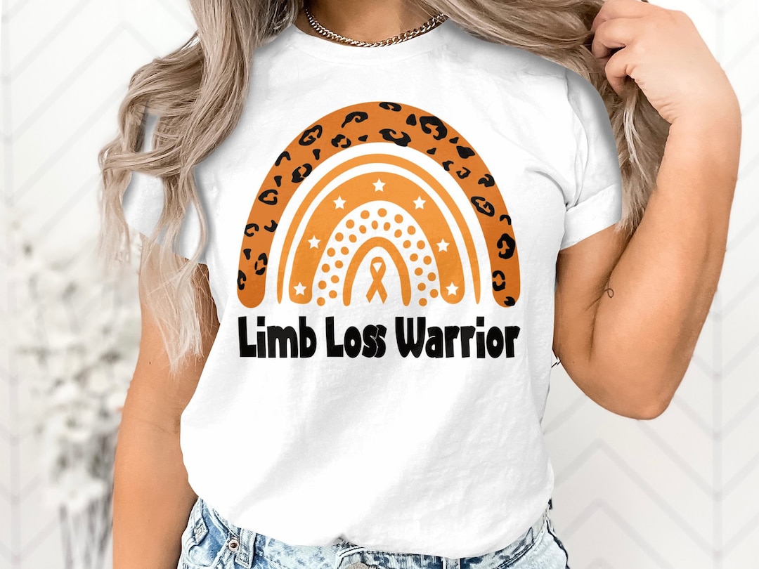 Limb Loss Awareness Svg Png, Limb Loss Warrior Svg, Orange Ribbon Svg ...
