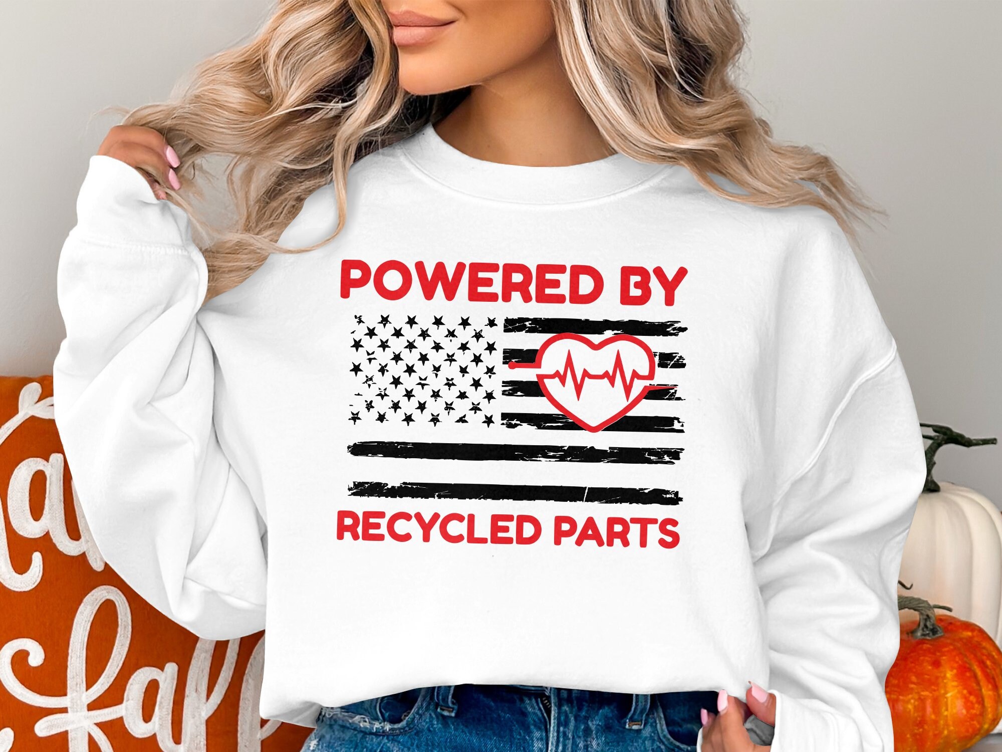 Heart Disease Awareness Svg Png, Powered by Recycled Parts Svg, Heart ...