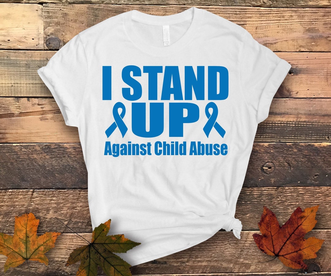 Child Abuse Awareness Svg Png, I Stand up Against Child Abuse Svg, Blue ...