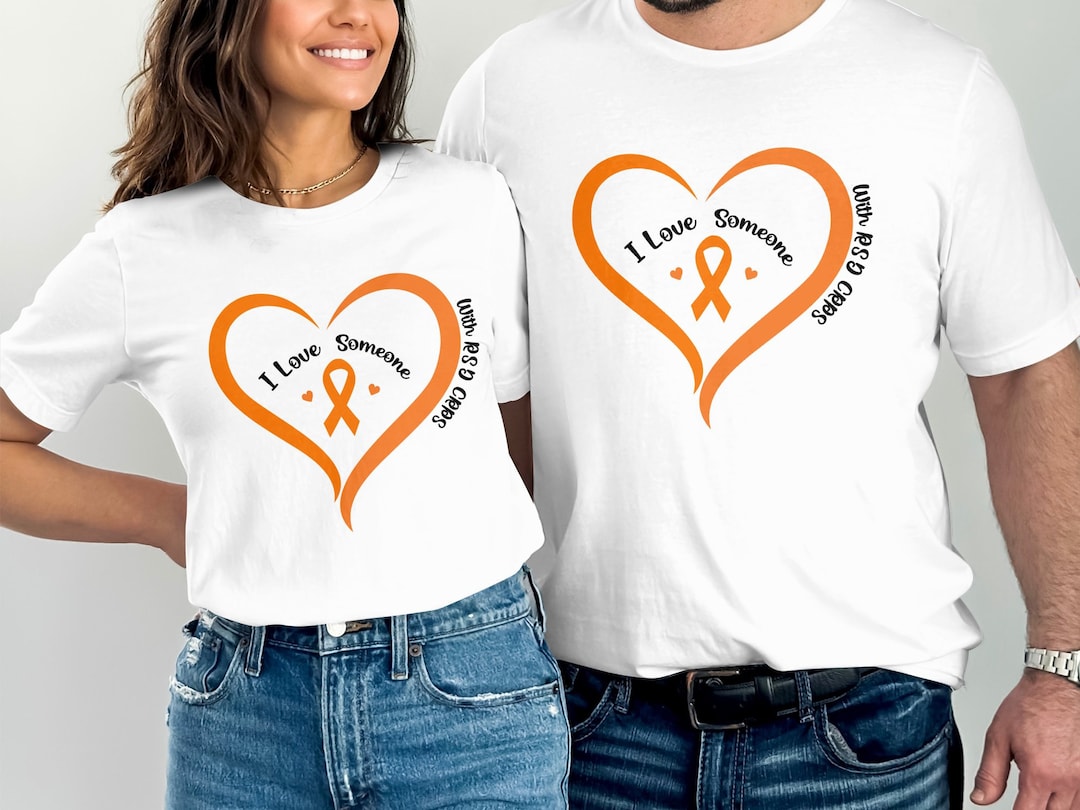 CRPS Awareness Svg Png, I Love Someone With RSD CRPS Svg, Orange Ribbon ...
