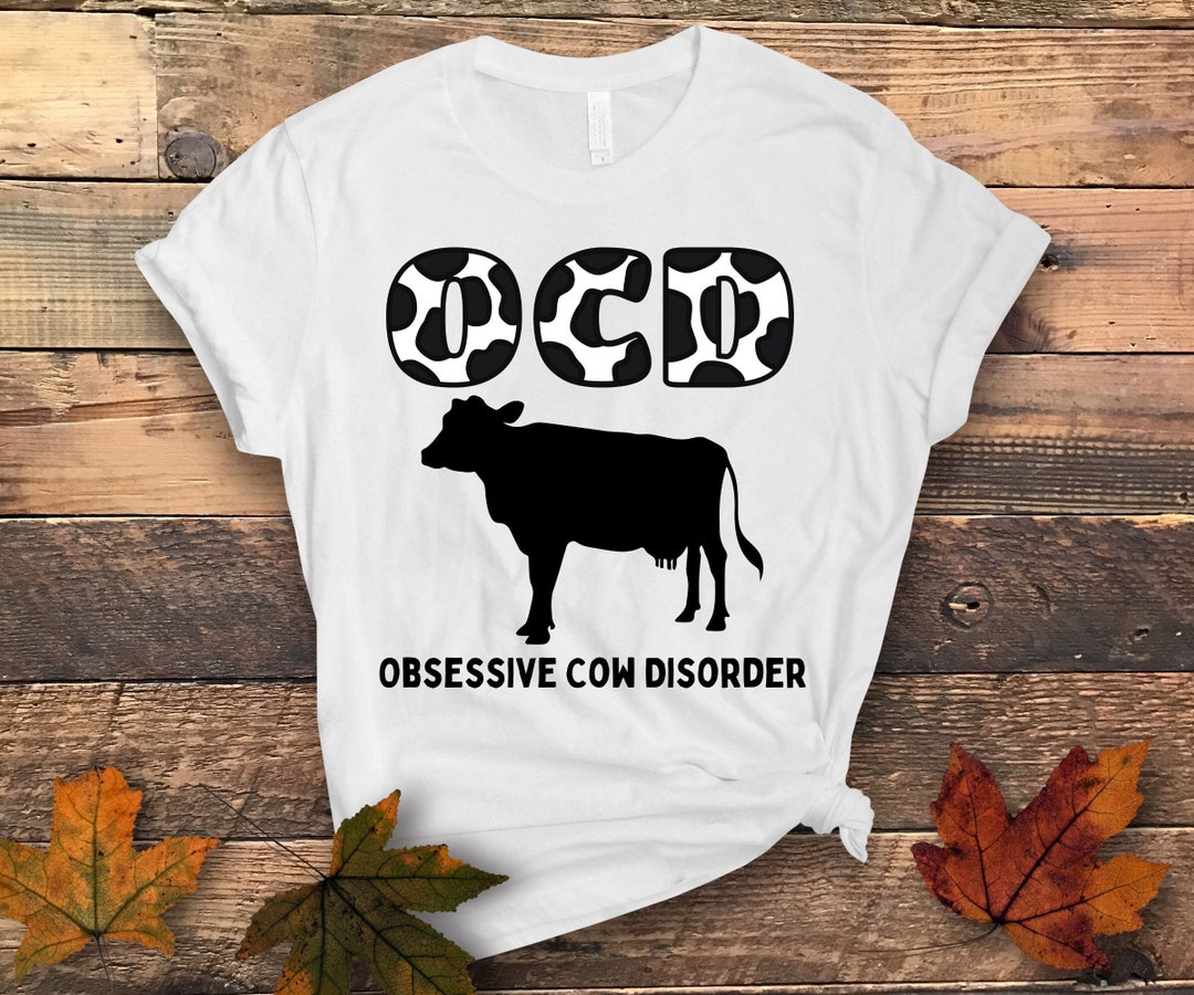OCD Awareness Svg Png, Obsessive Cow Disorder Svg, Obsessive Compulsive ...