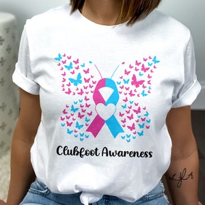 Clubfoot Awareness Svg Png, Butterfly Clubfoot Awareness Svg, Pink and ...