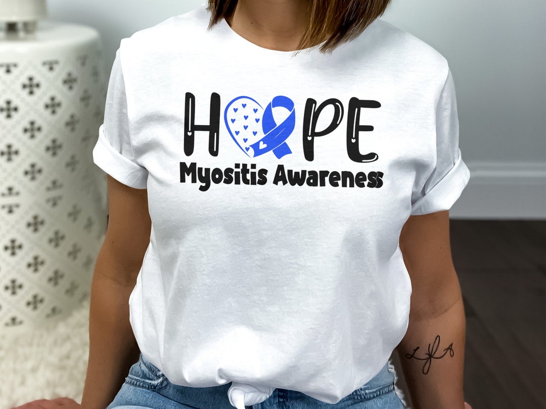Hope Svg Png, Myositis Awareness Svg Png, Blue Ribbon Svg Cricut Png ...