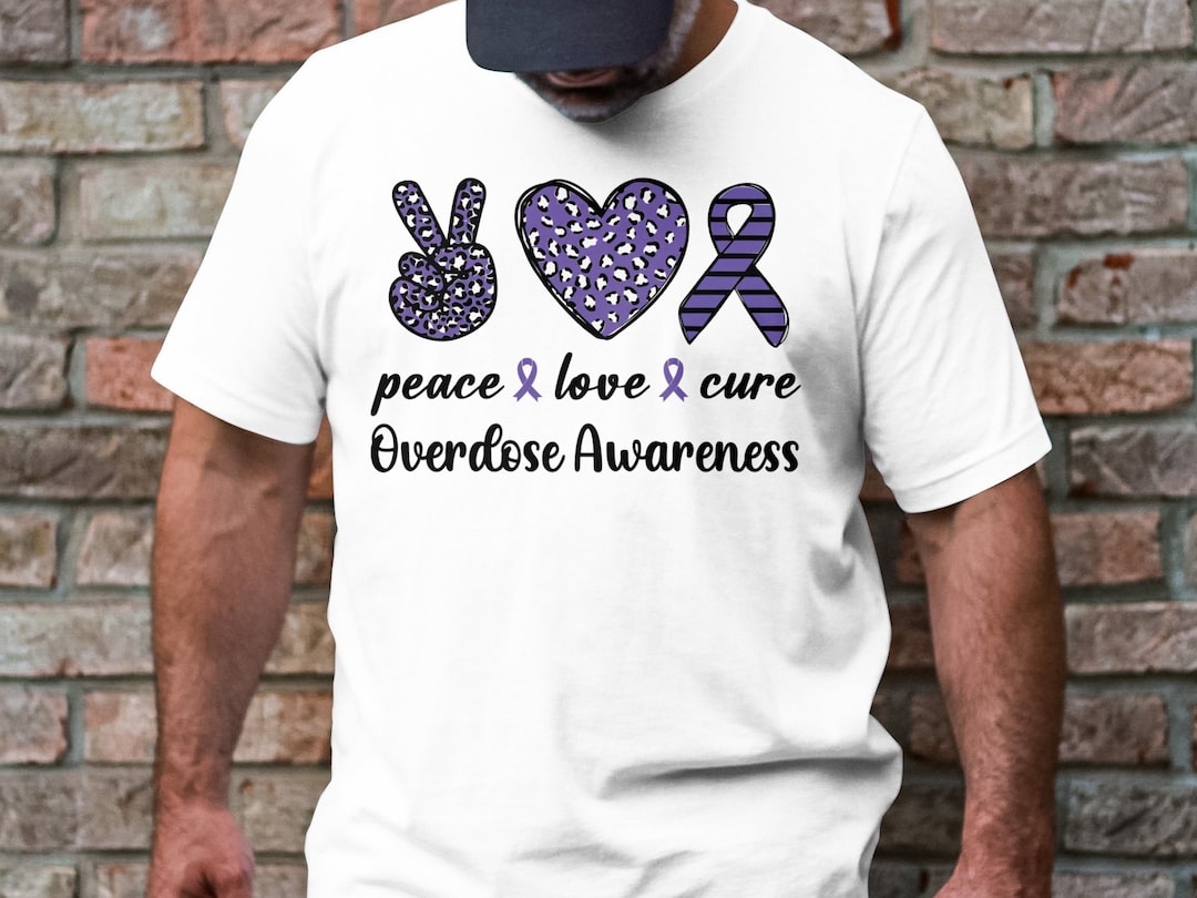 Overdose Awareness Svg Png, Peace Love Cure SVG, PNG, Addiction ...