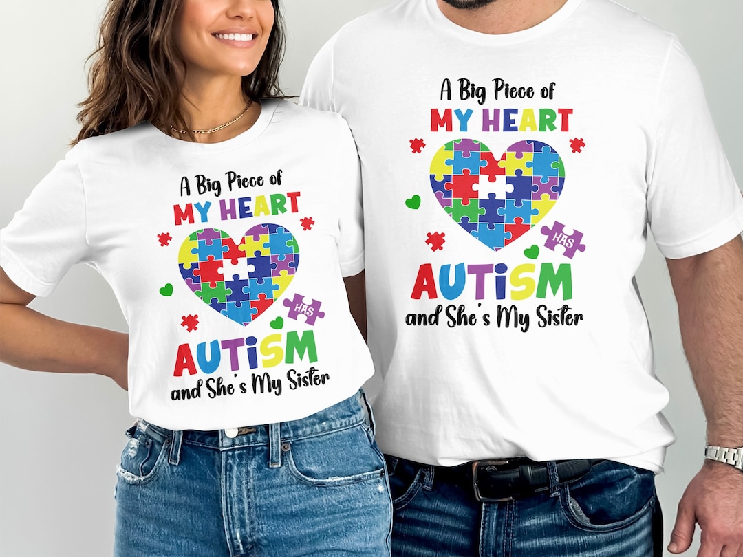 Autism Awareness Svg Png, A Big Piece of My Heart Has Autism and She's ...