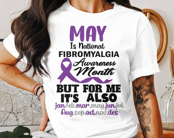Fibromyalgia Awareness Svg Png May is National Fibromyalgia - Etsy