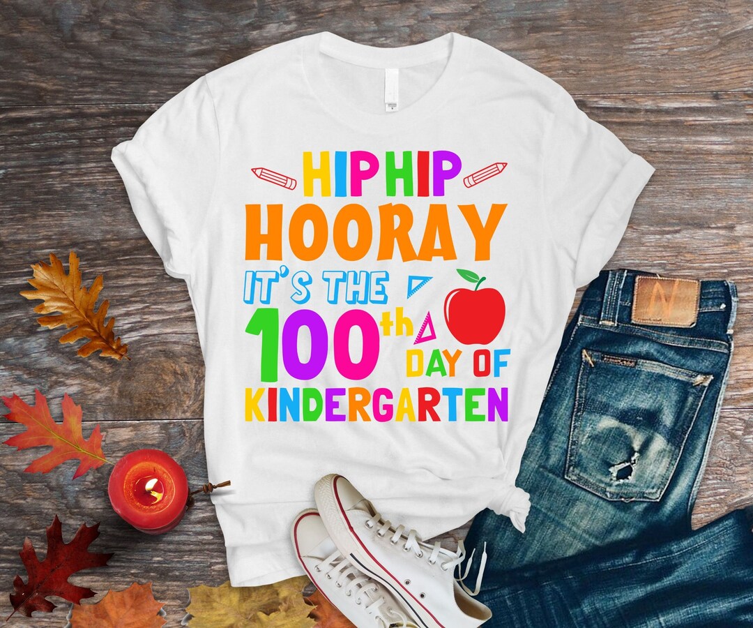 100 Days of School Svg Png, Hip Hip Hooray It's the 100th Day of ...