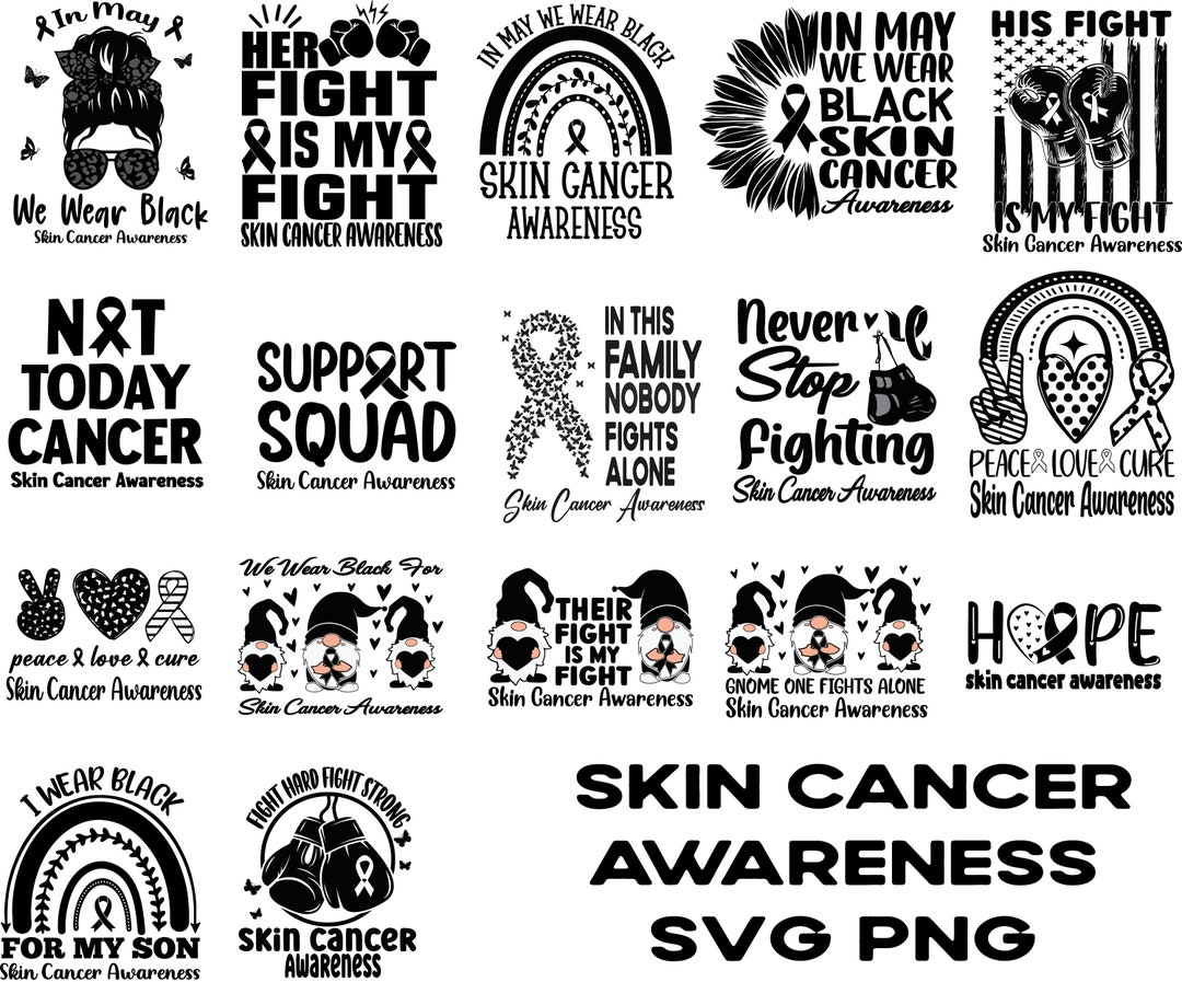Skin Cancer Awareness SVG PNG Bundle, Melanoma Awareness Png,melanoma ...
