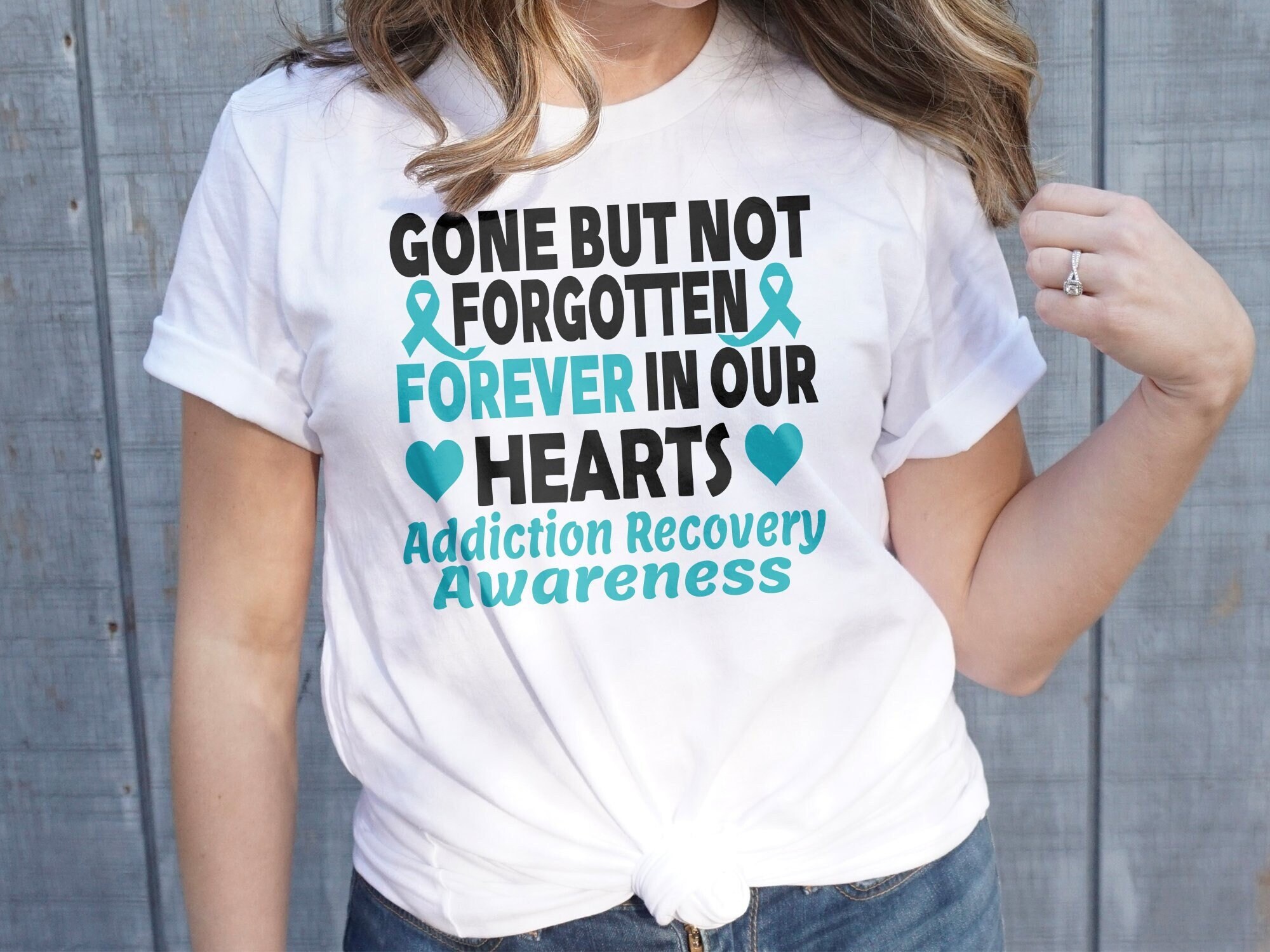 Addiction Recovery Awareness Svg Png Gone but Not Forgotten - Etsy