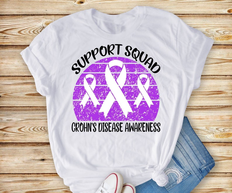 Crohn's Disease Awareness Svg Png Support Squad Svg - Etsy