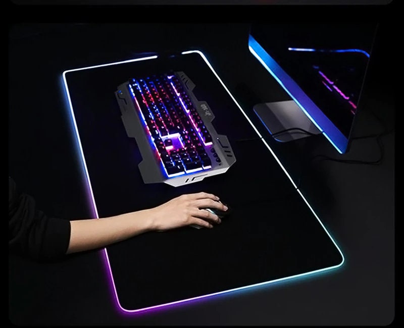Cyberpunk Gaming RGB Desk Mat 2022, For Gamer, RGB DeskMat, Cyberpunk ...