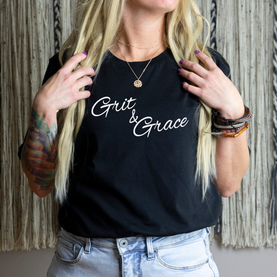 Grit & Grace Tshirt Cute Shirt Women's Christian Shirt - Etsy