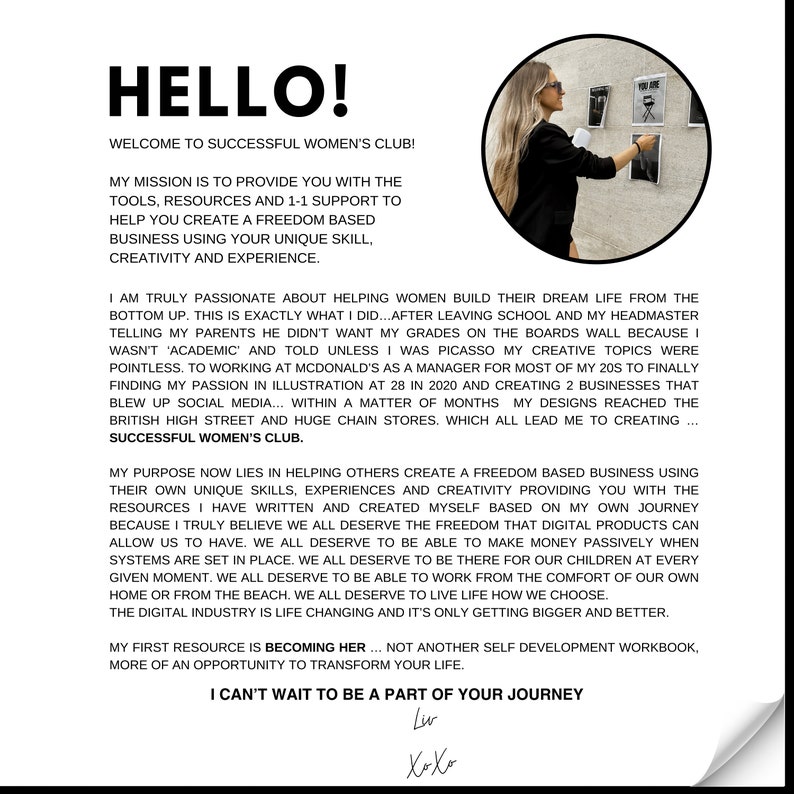 Becoming Her Self-development Workbook for Ambitous Women | Personal ...