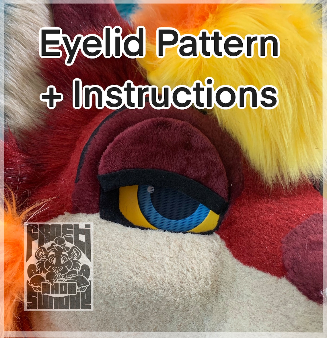 FHS Fursuit Magnetic Eyelid Pattern (4 Lids) - Etsy