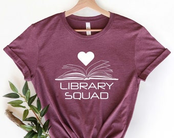 Library Squad Shirt - Etsy