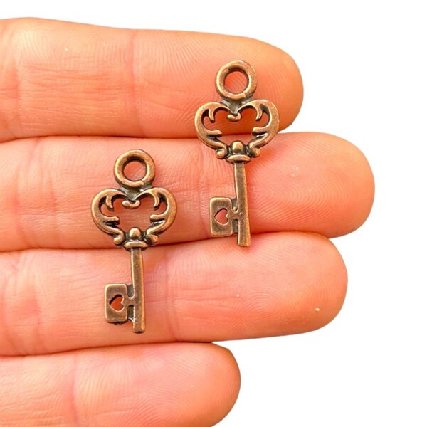 Antique Key Charm - Etsy