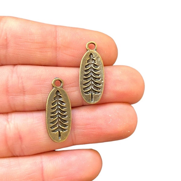 Pine Tree Pendant - Etsy