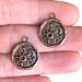 2 Copper Moon Charms - Antique Copper Plated Moon Pendant - Star Charms ...