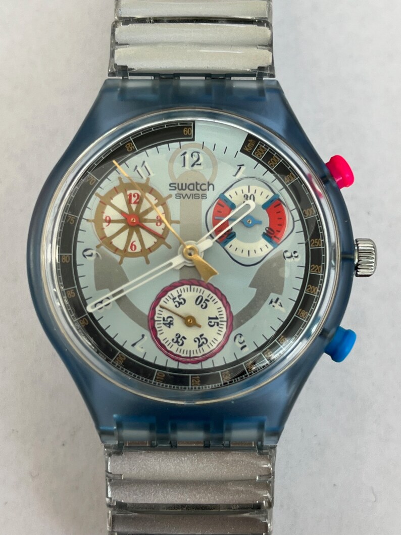 Swatch Chrono POWER STEEL SCN110 New and Unworn Size L - Etsy UK