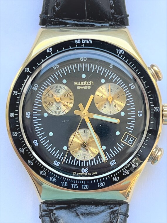 Swatch Irony Chrono GOLDFINGER YCG401, James Bond, ne… - Gem