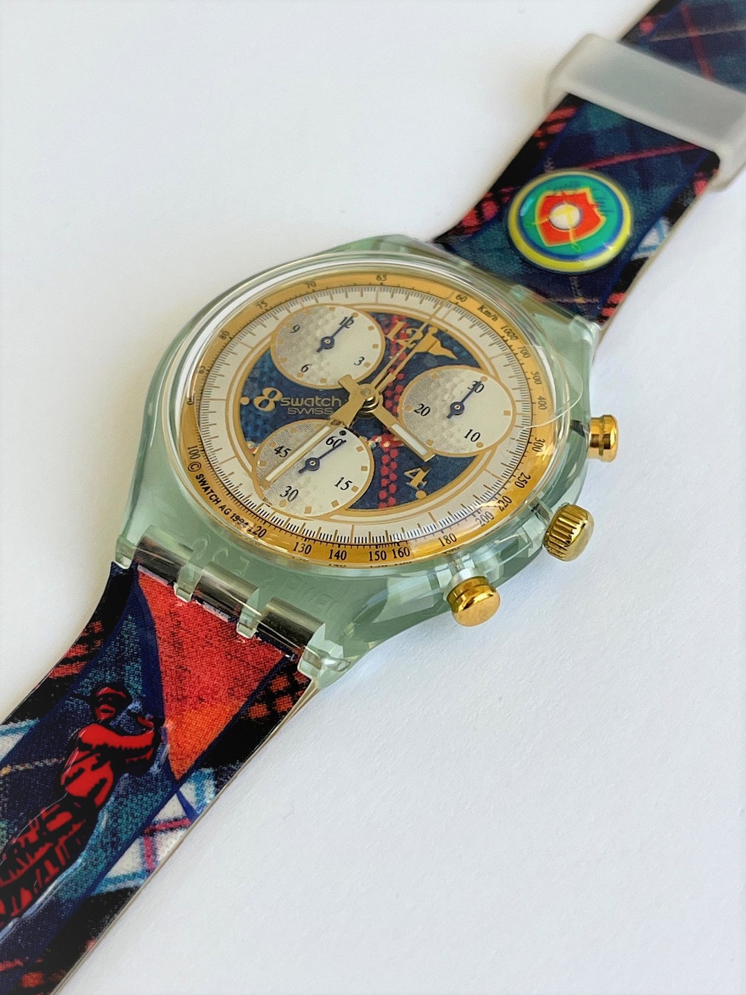 Swatch Chrono HOLE IN ONE SCG106 Golf Watch New and Unworn - Etsy