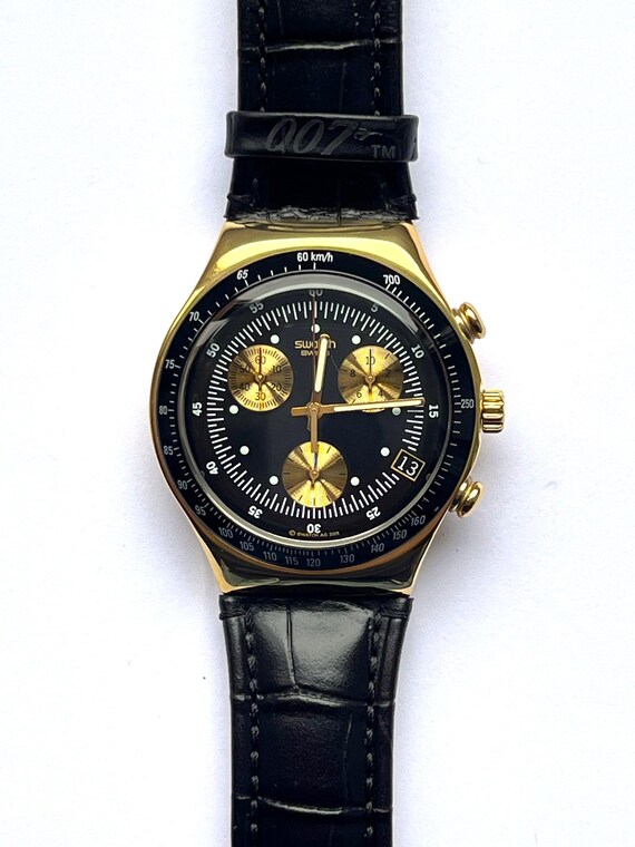 Swatch Irony Chrono GOLDFINGER YCG401, James Bond, ne… - Gem