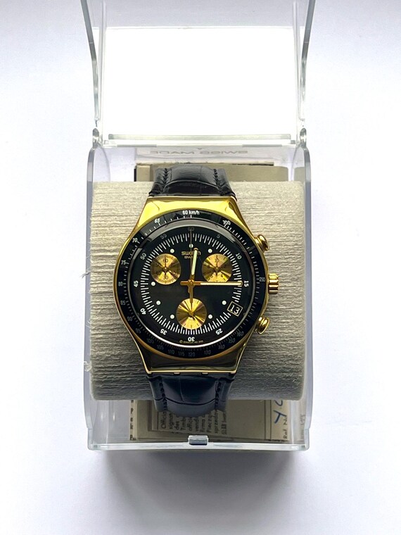 Swatch Irony Chrono GOLDFINGER YCG401, James Bond, ne… - Gem