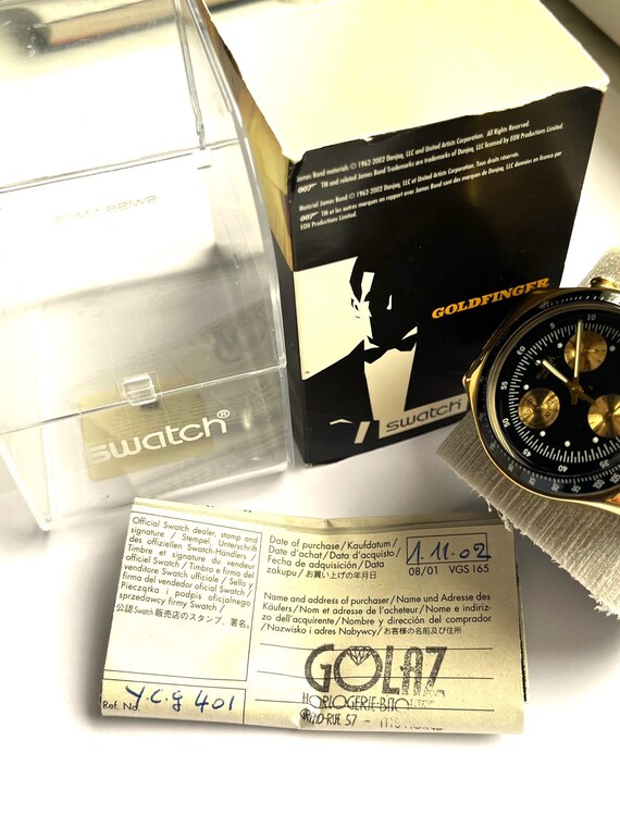 Swatch Irony Chrono GOLDFINGER YCG401, James Bond, ne… - Gem