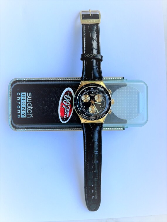 Swatch Irony Chrono GOLDFINGER YCG401, James Bond, ne… - Gem