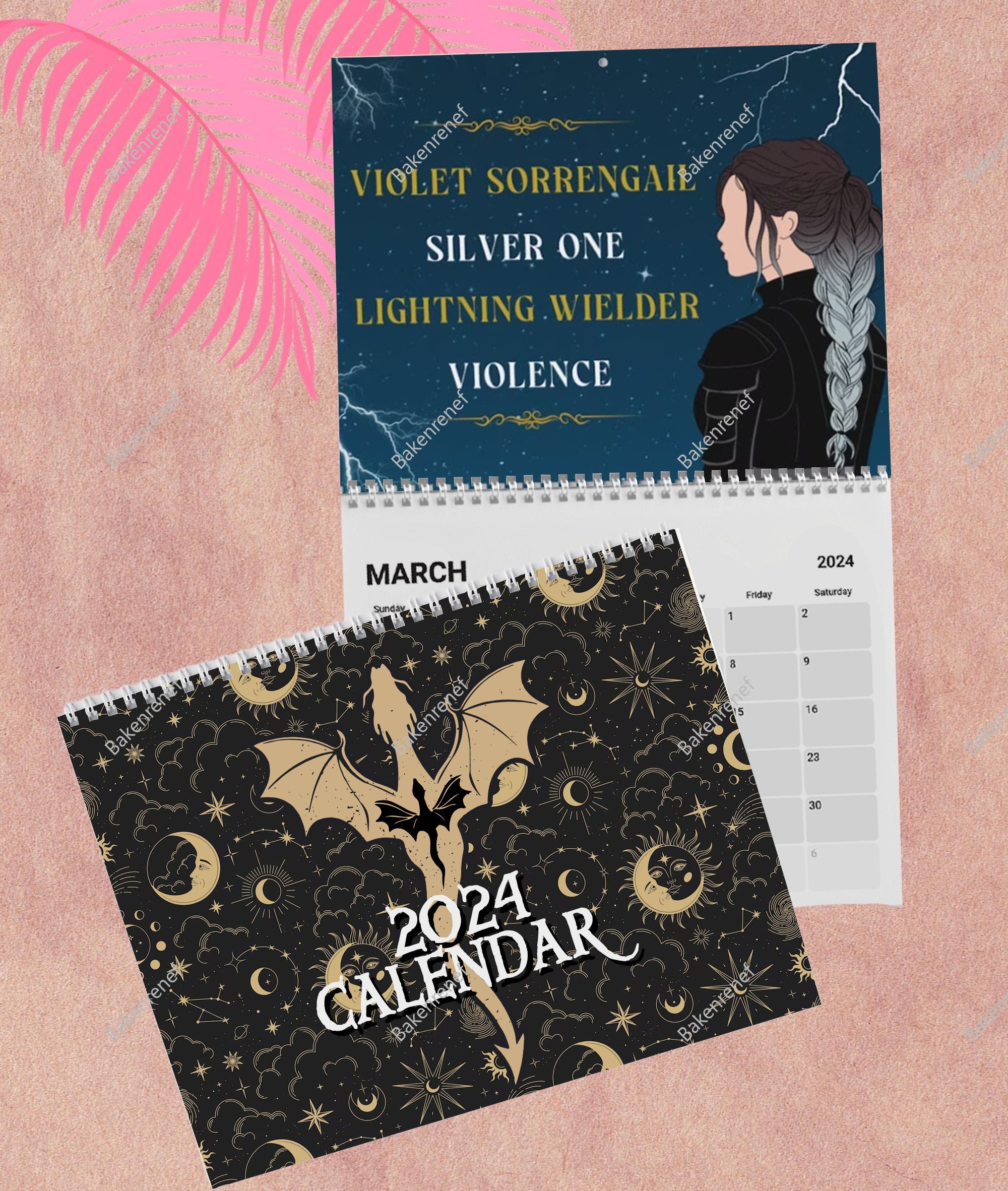 Fourth Wing 2024 Calendar, Fourth Wing Wall Calendar sold by Sturgeon ...