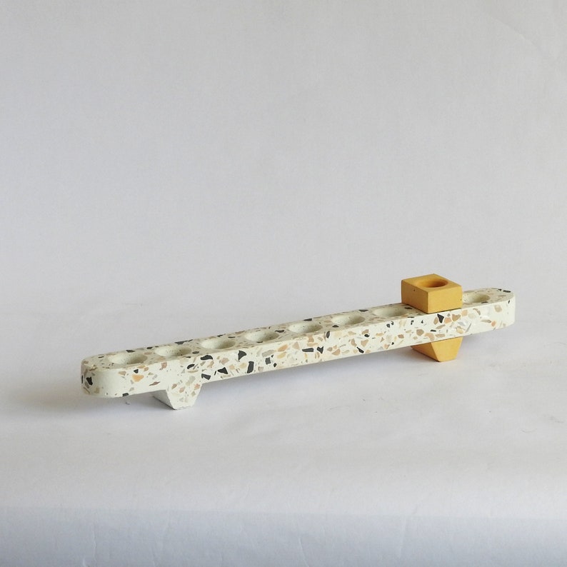 Menorah, Terrazzo Menorah, Hanukkah Menorah, Jewish Menorah for ...