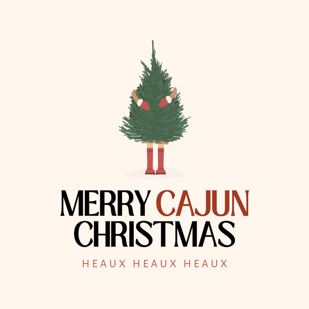 Christmas Cajun Svg, Louisiana, Tree Santa, Heaux Heaux Heaux, Name ...