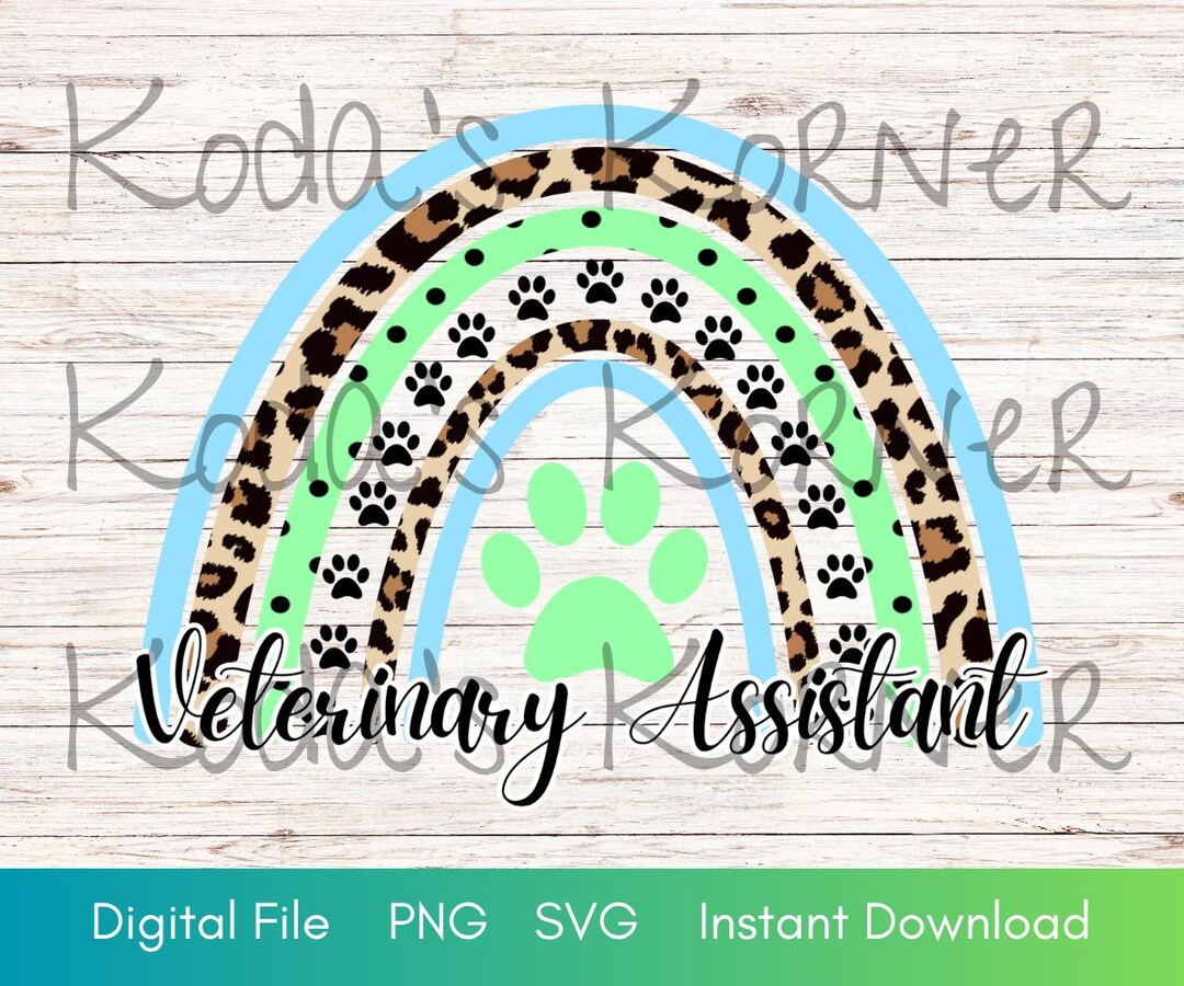 Veterinary Assistant Double Design Pack PNG & SVG Instant Download - Etsy