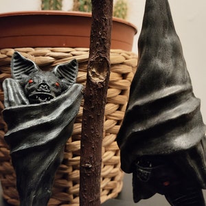 Bat Statue , Halloween Gift , Bat Gothic Decoration , Halloween Desktop ...