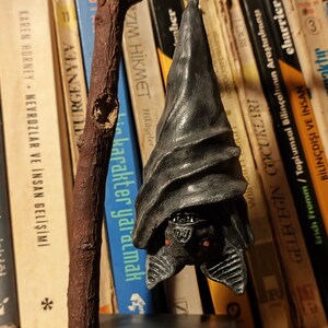 Bat Statue , Halloween Gift , Bat Gothic Decoration , Halloween Desktop ...